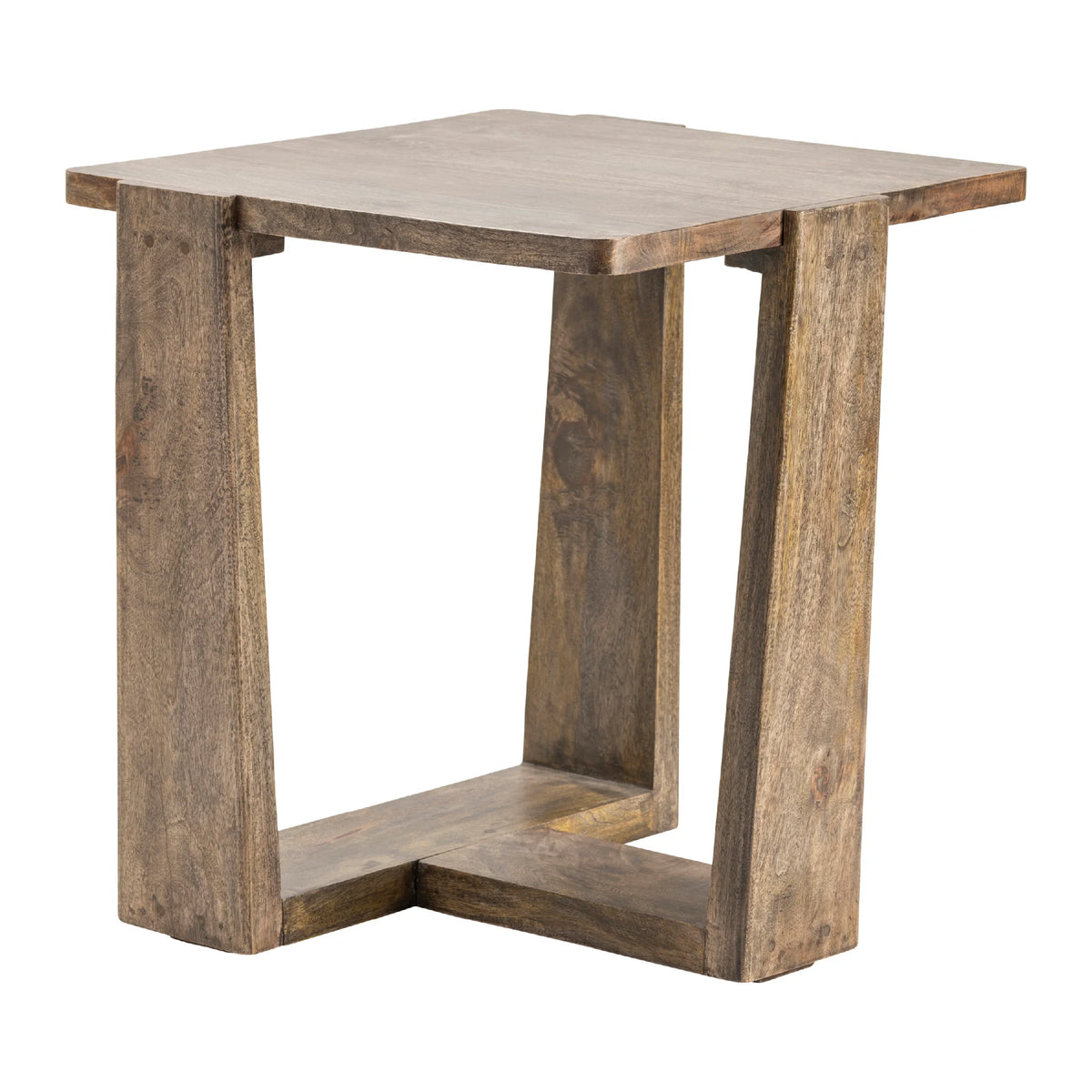 Elie Minimalist Tri Leg Side Table – Rustic Edge