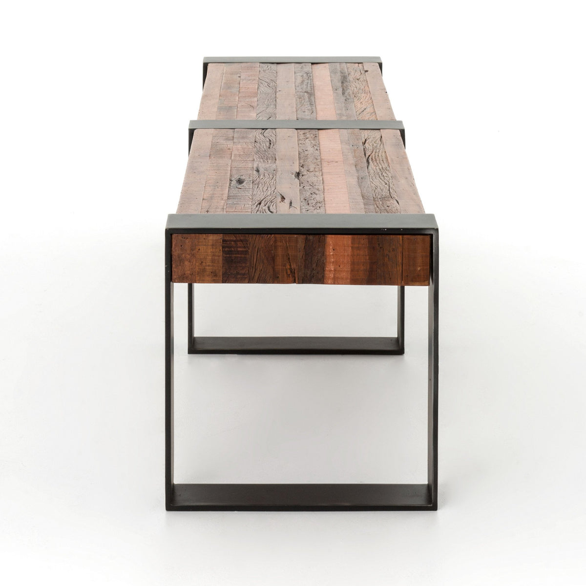 Jordon Industrial 80" Bench – Rustic Edge